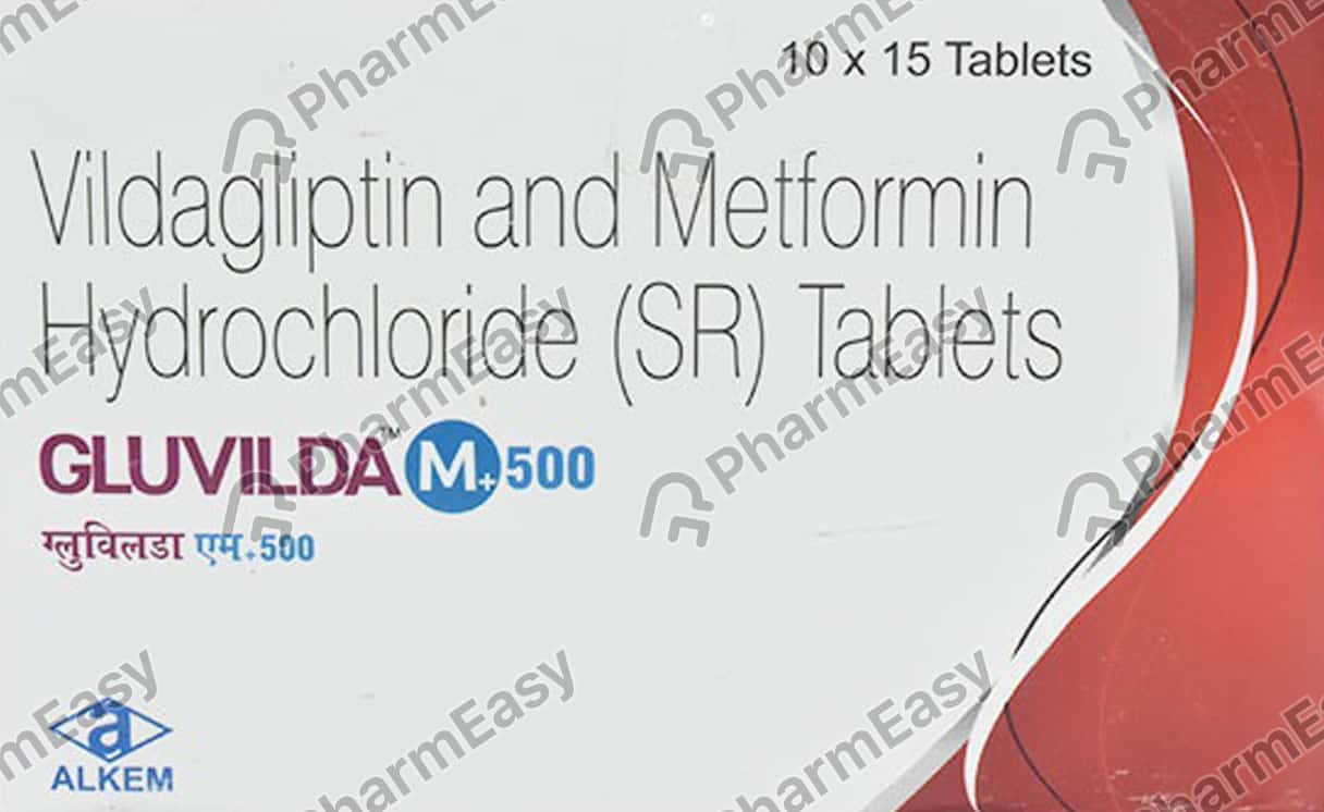 Gluvilda M Plus 500mg Strip Of 15 Tablets: Uses, Side Effects, Price ...