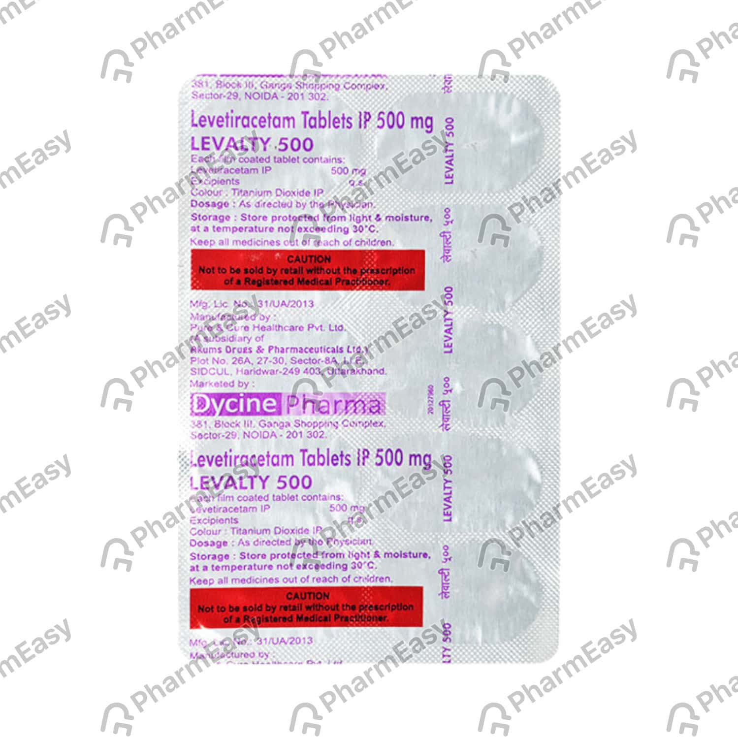 Levalty 500 MG Tablet (10): Uses, Side Effects, Price & Dosage | PharmEasy