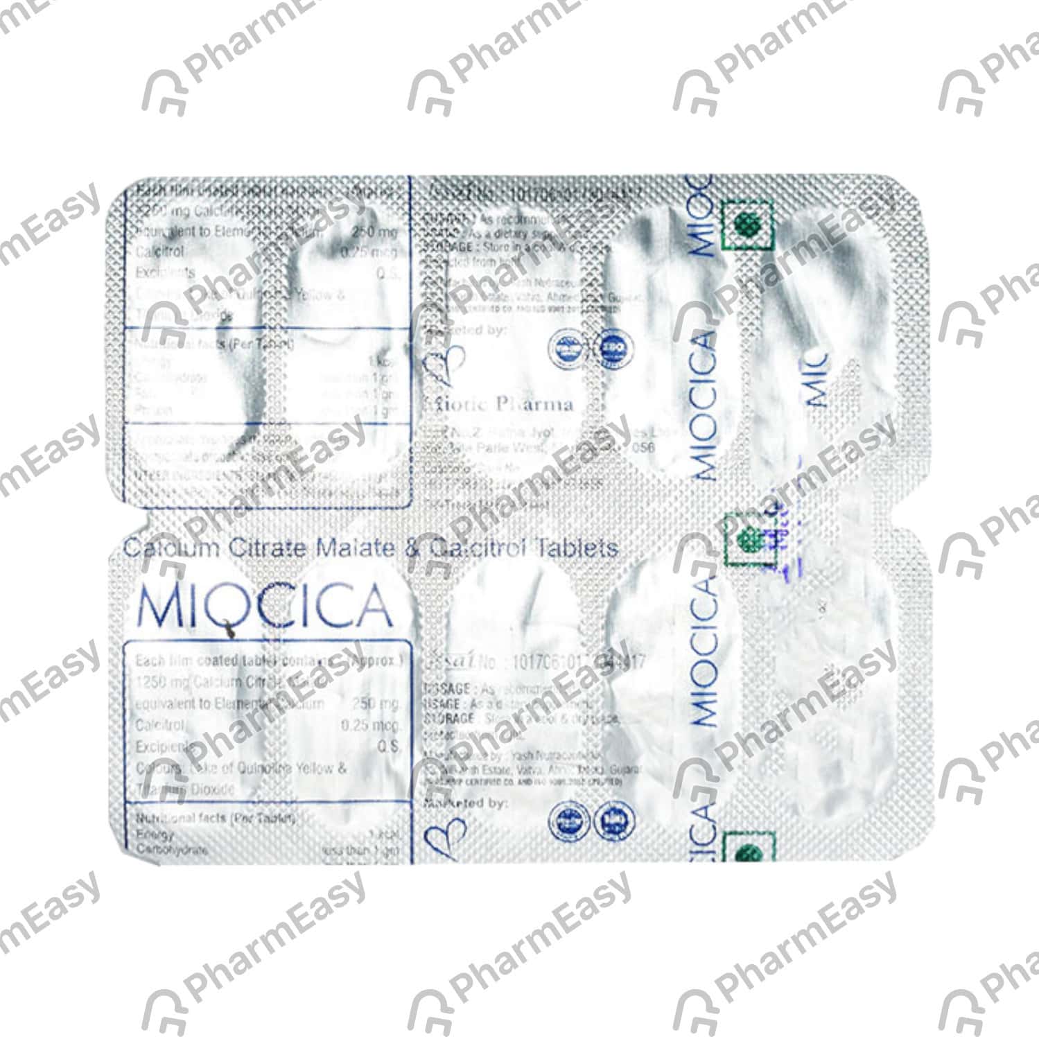 Miocica Strip Of 10 Tablets: Uses, Side Effects, Price & Dosage | PharmEasy