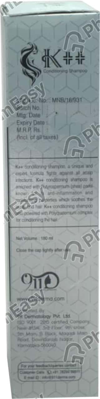 K Plus Plus Bottle Of 180ml Shampoo: Uses, Side Effects, Price & Dosage ...