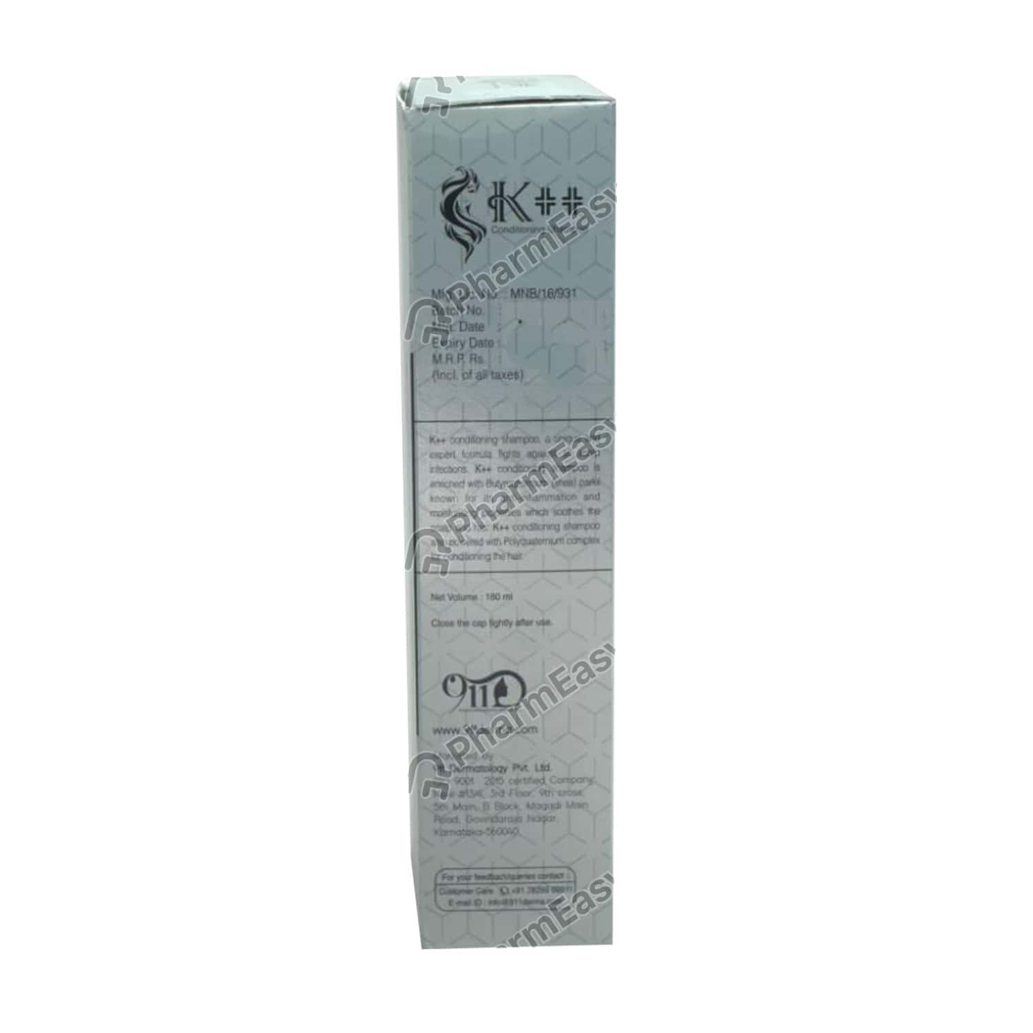 Buy K Plus Plus Bottle Of 180ml Shampoo Online at Flat 18% OFF* | PharmEasy