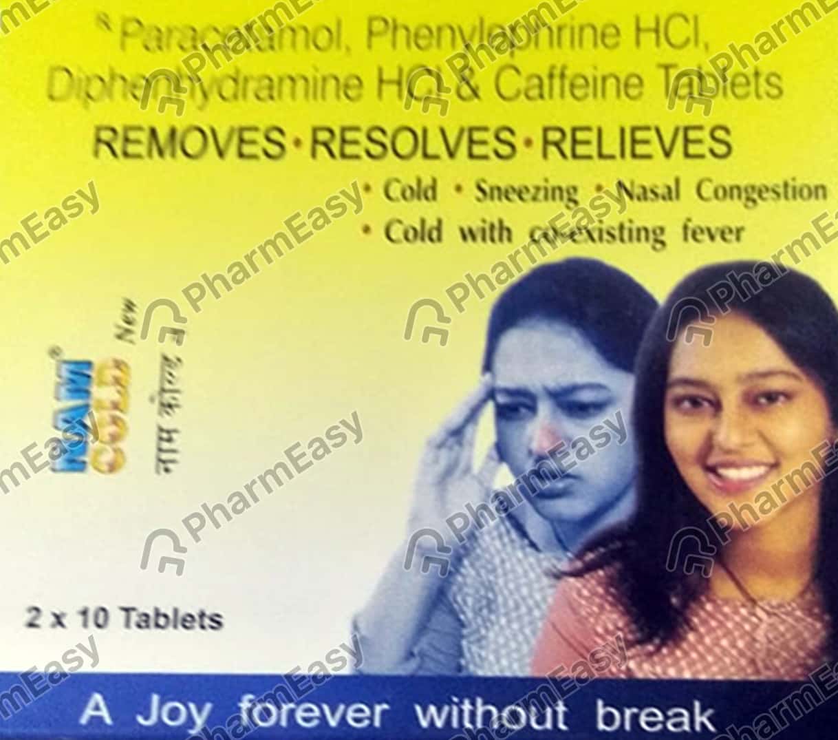 Nam Cold New Strip Of 10 Tablets: Uses, Side Effects, Price & Dosage ...