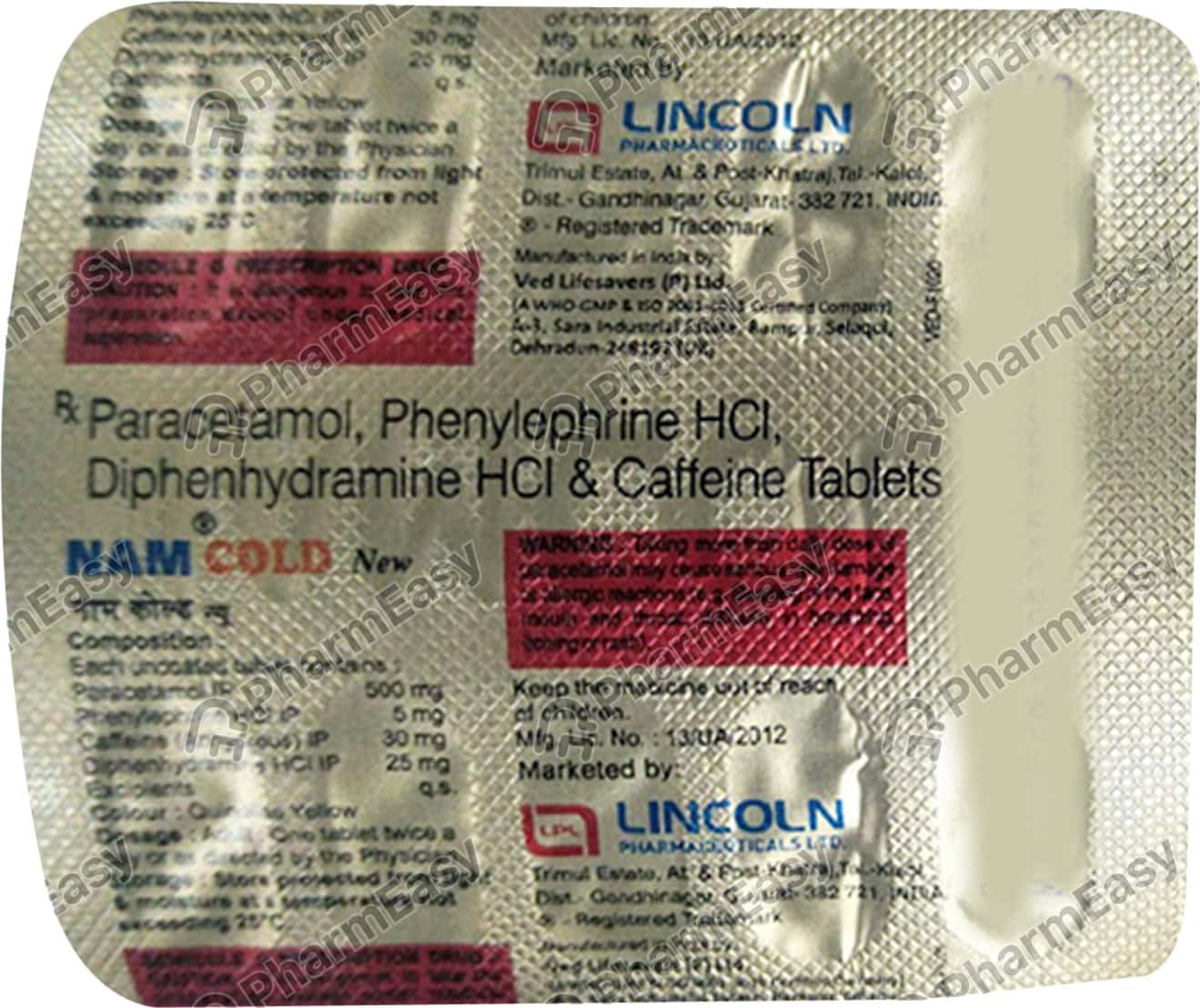 Nam Cold New Strip Of 10 Tablets Uses Side Effects Price Dosage