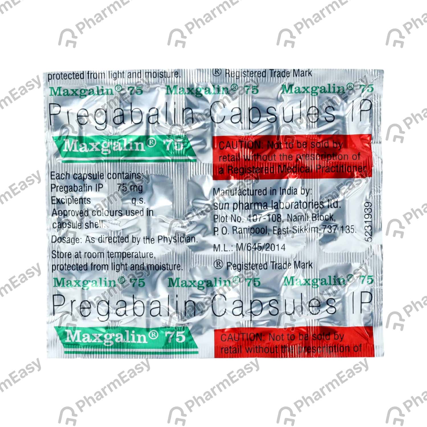 Maxgalin 75 MG Capsule (15): Uses, Side Effects, Price & Dosage | PharmEasy