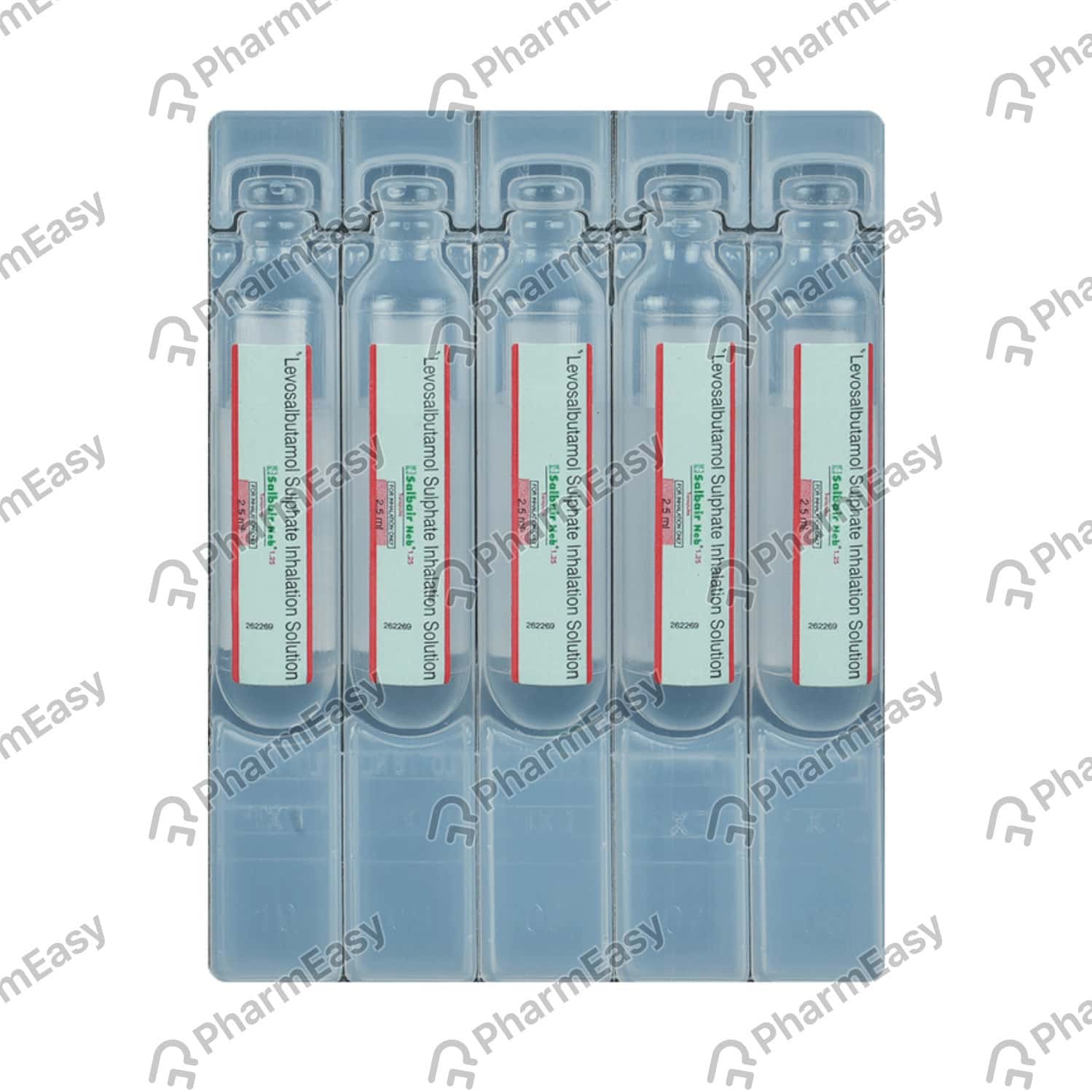 Buy Salbair I Neb 1.25mg 2.5ml Packet Of 5 Transpules Online at Flat 15 ...