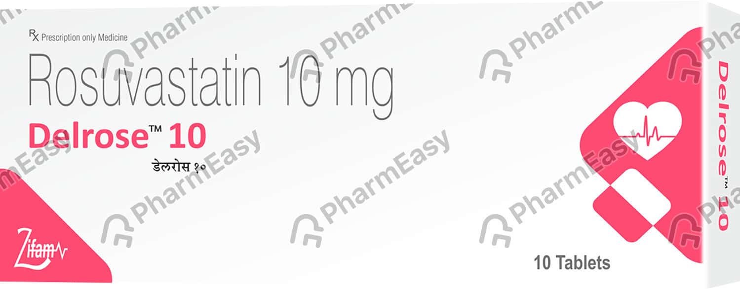 Delrose 10 MG Tablet (10): Uses, Side Effects, Price & Dosage | PharmEasy