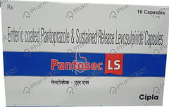 Pantosec Ls Strip Of 10 Capsules: Uses, Side Effects, Price & Dosage ...