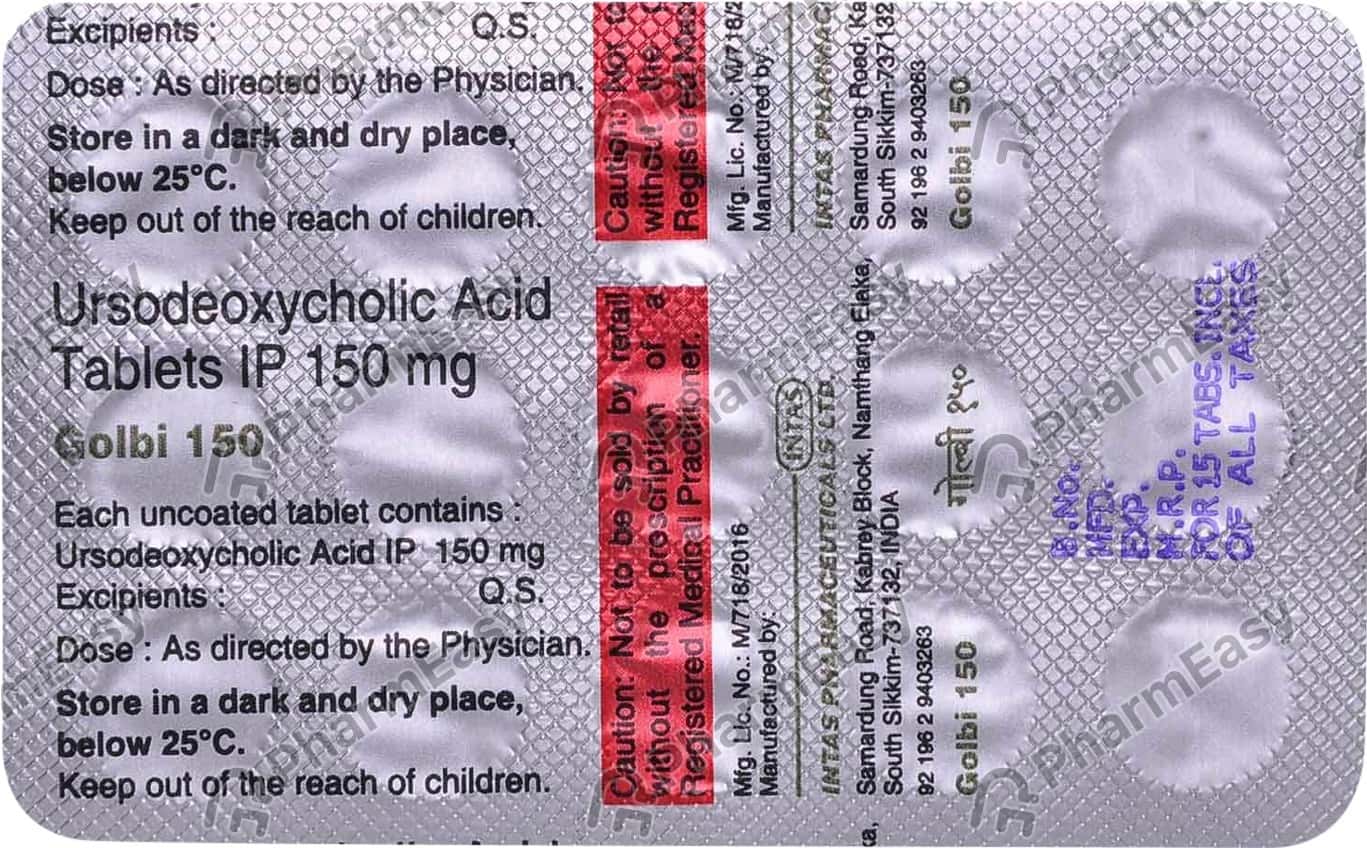 Golbi 150 MG Tablet (15): Uses, Side Effects, Price & Dosage | PharmEasy