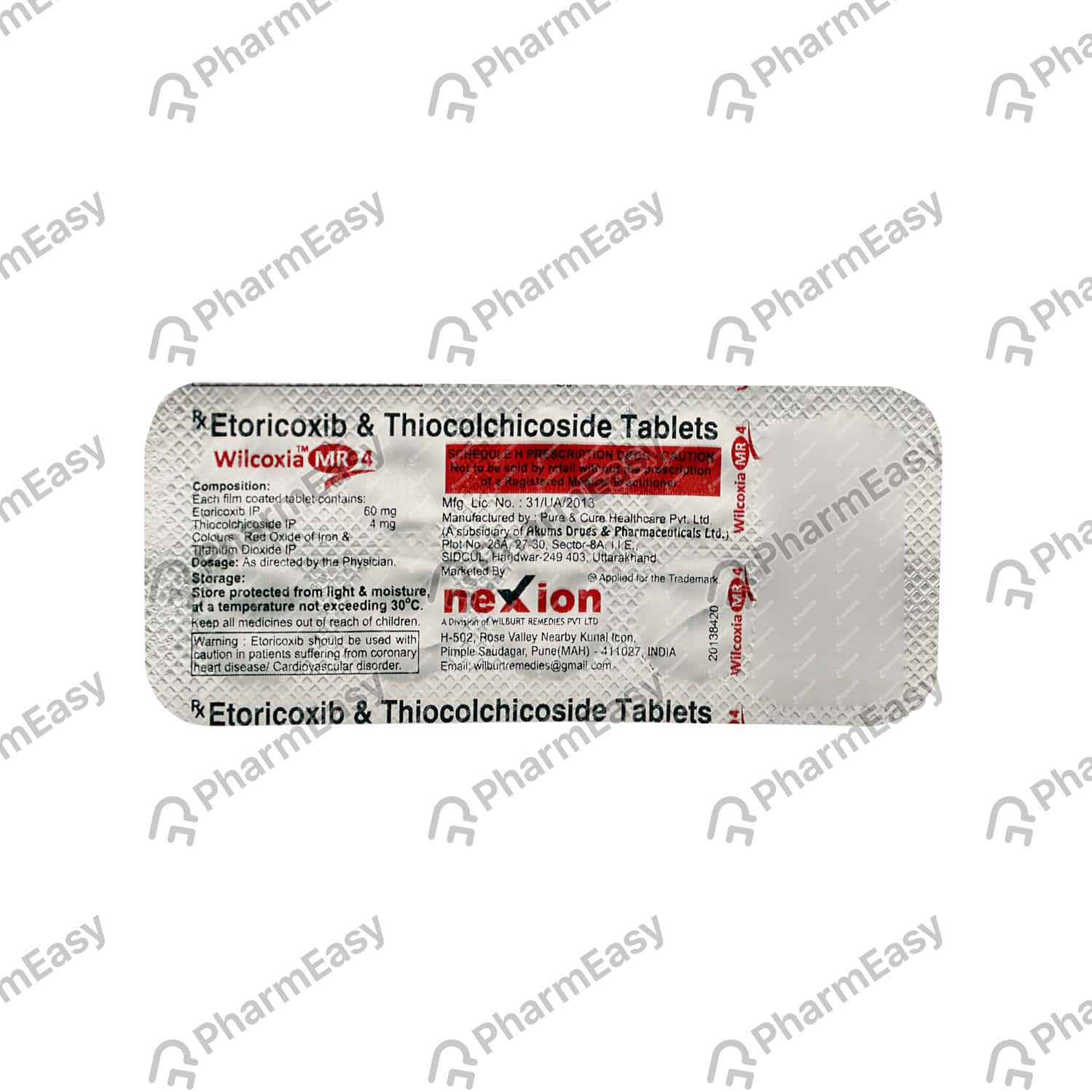Wilcoxia Mr 4 Strip Of 10 Tablets: Uses, Side Effects, Price & Dosage ...