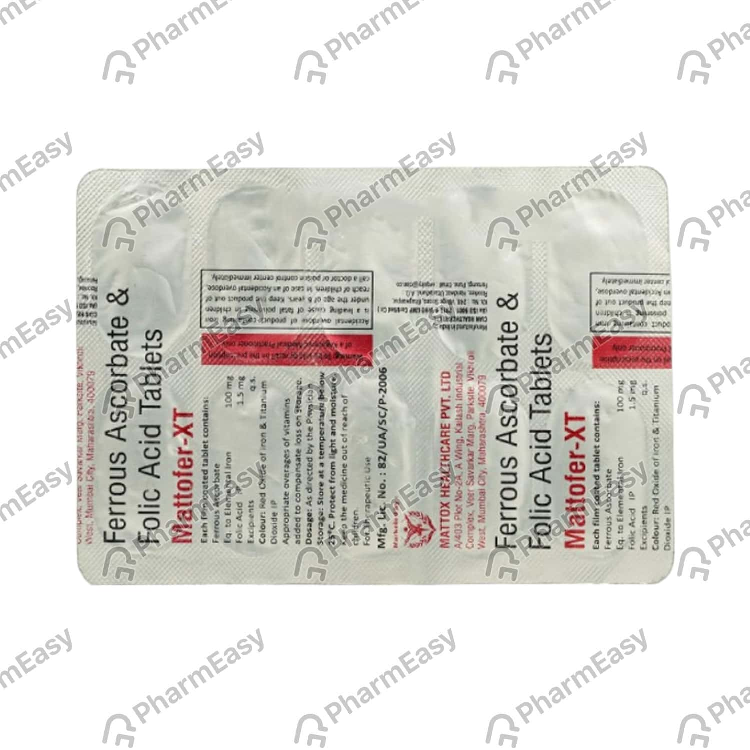 Mattofer Xt Strip Of 10 Tablets: Uses, Side Effects, Price & Dosage ...
