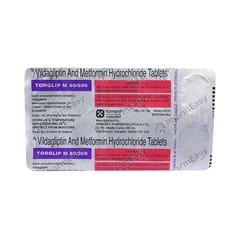 Buy Torglip M 50/500mg Tablet 10'S Online at Flat 18% OFF* | PharmEasy