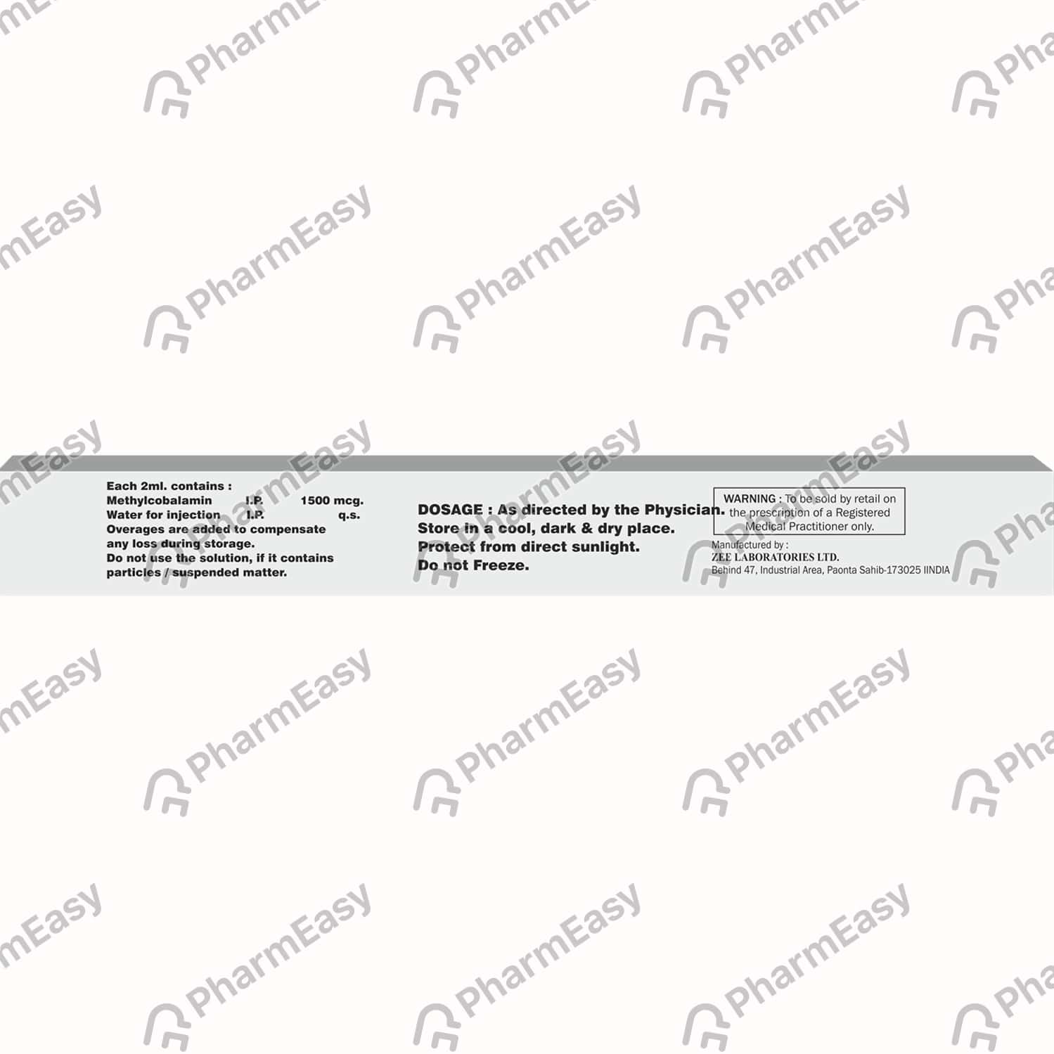 Buy My12 Od 1500 MCG/2ML Injection (2) Online at Flat 15% OFF | PharmEasy