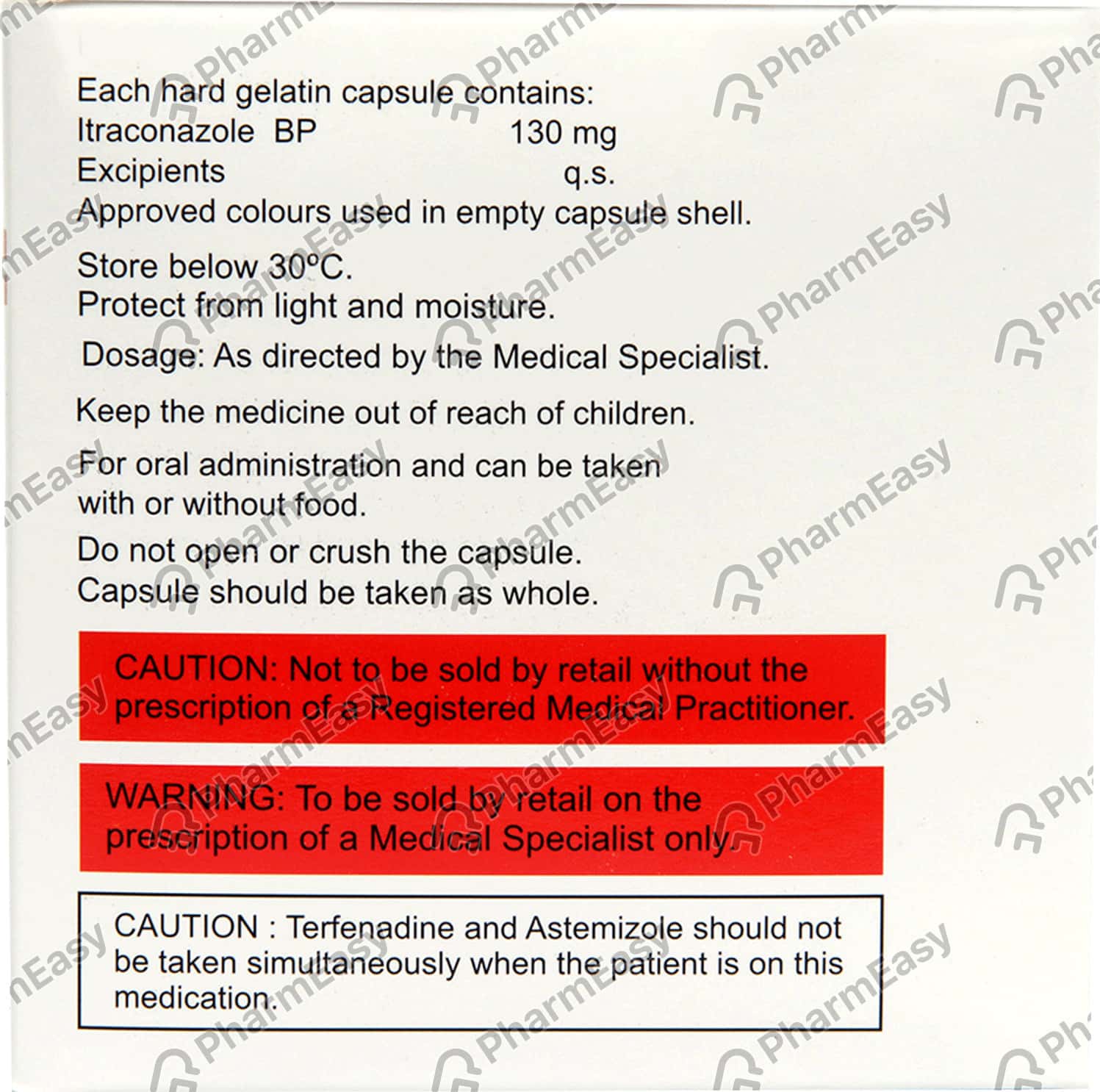 Mycoclear Sb 130 MG Capsule (10): Uses, Side Effects, Price & Dosage ...