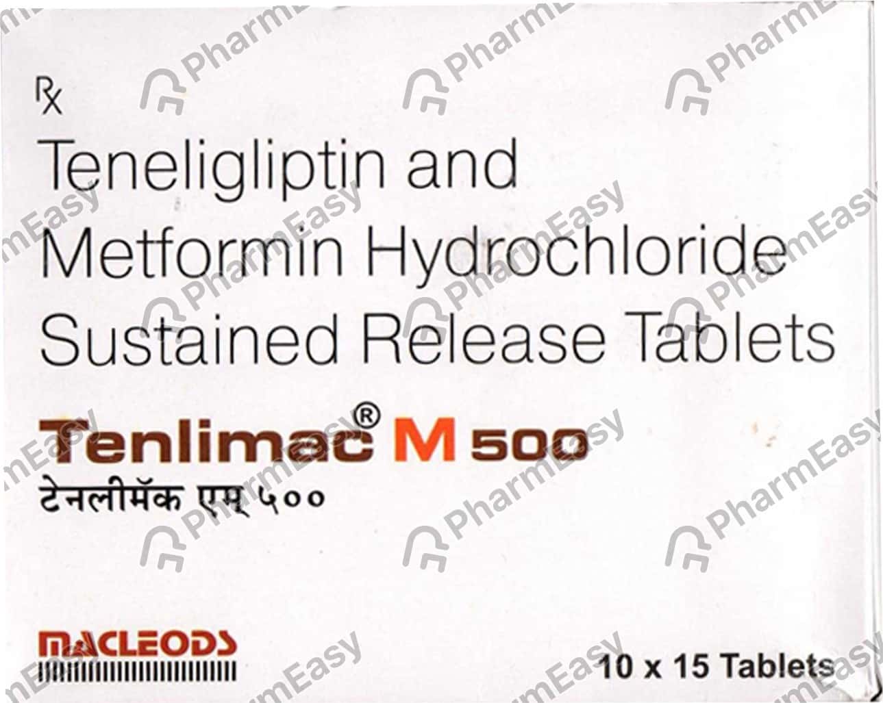 Tenlimac M 500 Strip Of 15 Tablets: Uses, Side Effects, Price & Dosage ...