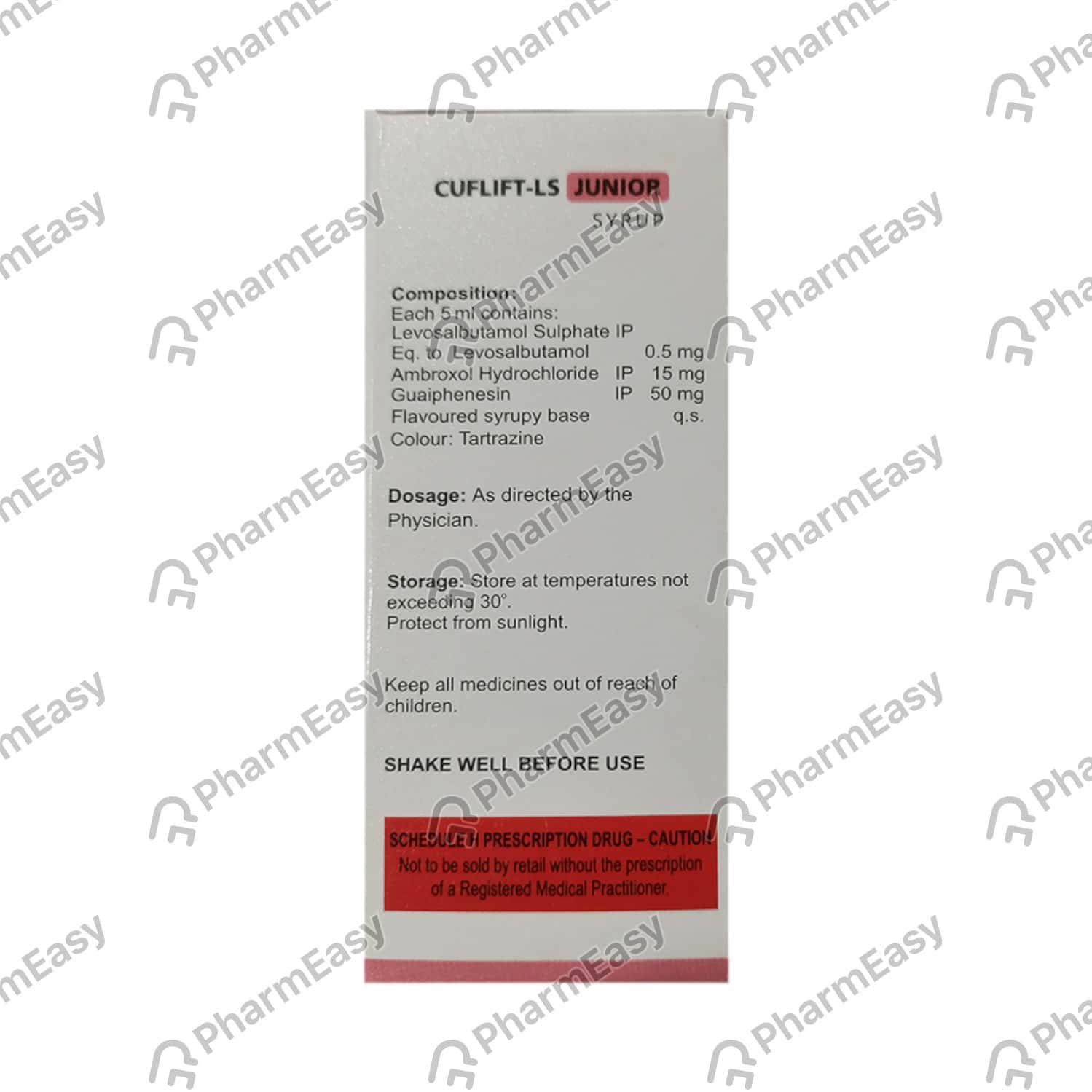 Cuflift Ls Junior Bottle Of 60ml Syrup: Uses, Side Effects, Price ...