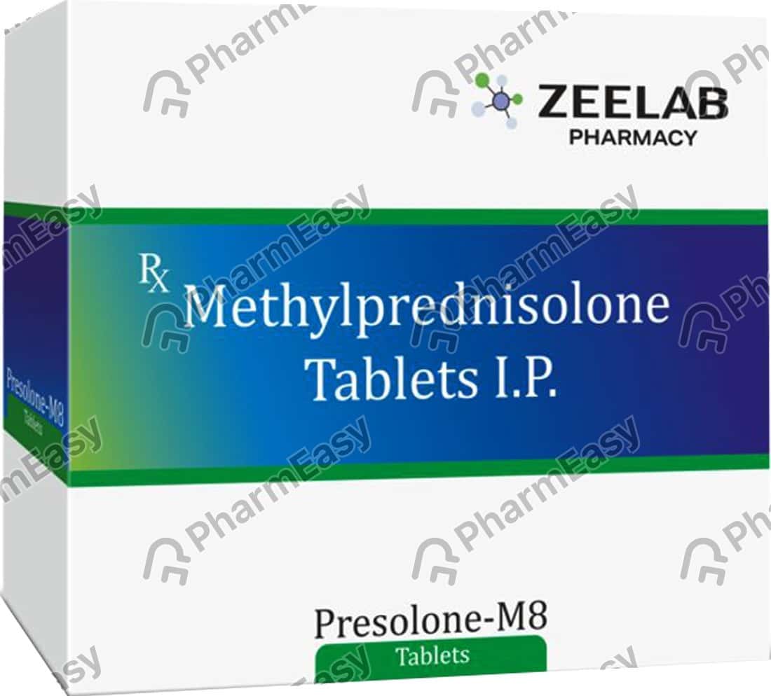 Presolone M 8 MG Tablet (10): Uses, Side Effects, Price & Dosage ...