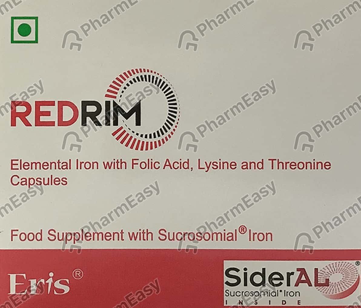 Buy Redrim Strip Of 15 Capsules Online & Save Up to 24% at PharmEasy