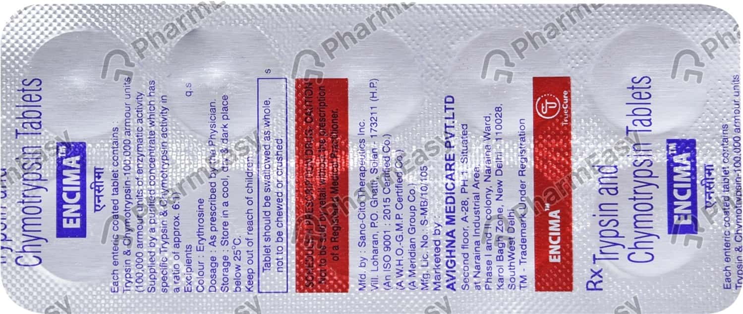 Encima 100000 AU Tablet (10): Uses, Side Effects, Price & Dosage ...