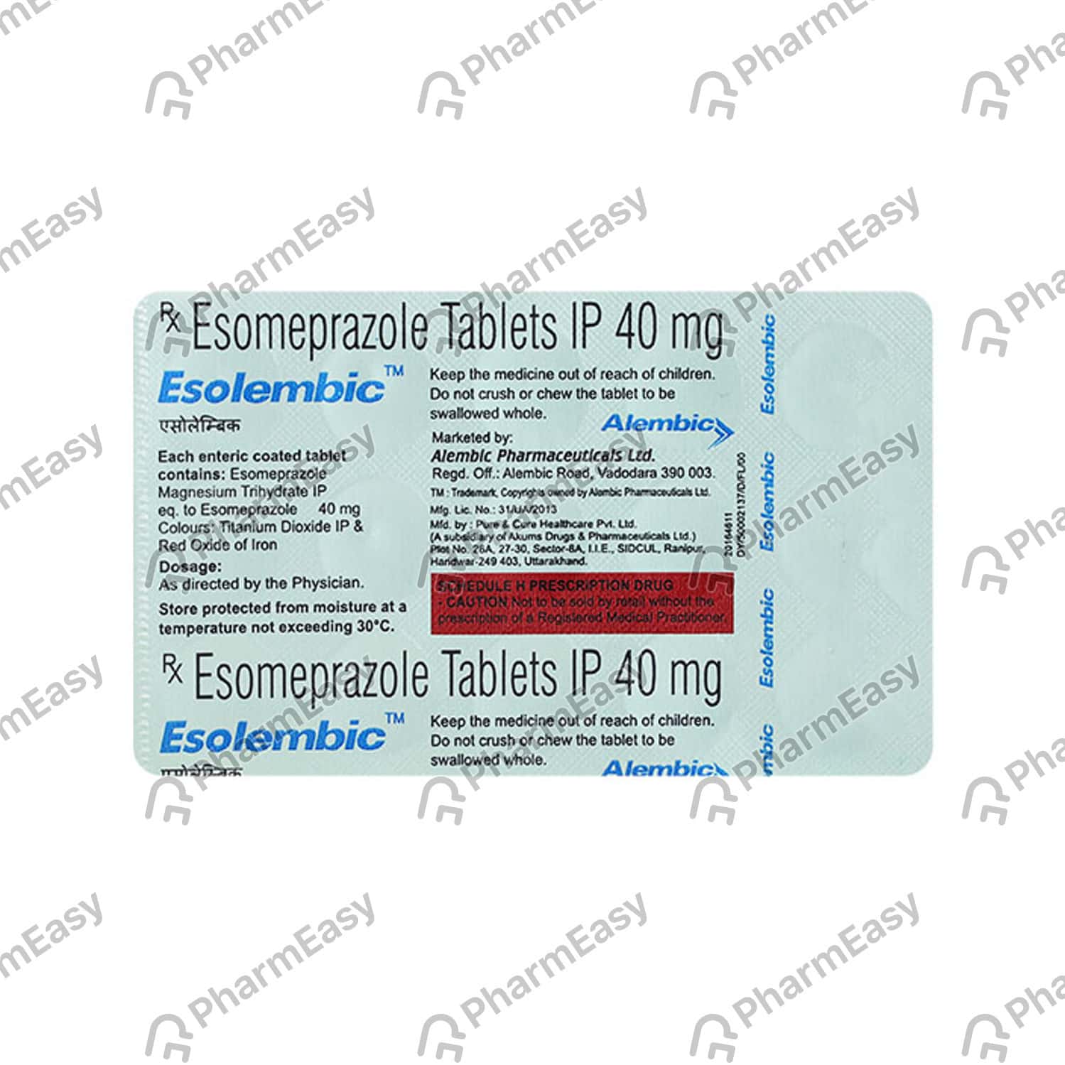 Esolembic 40 MG Tablet (15): Uses, Side Effects, Price & Dosage | PharmEasy