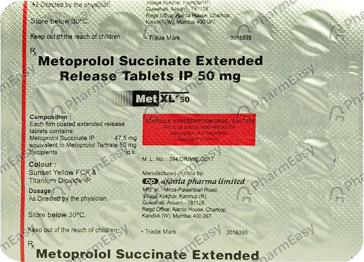 Metopole Xl 47.5 MG Tablet (10): Uses, Side Effects, Price, Dosage & Composition | PharmEasy