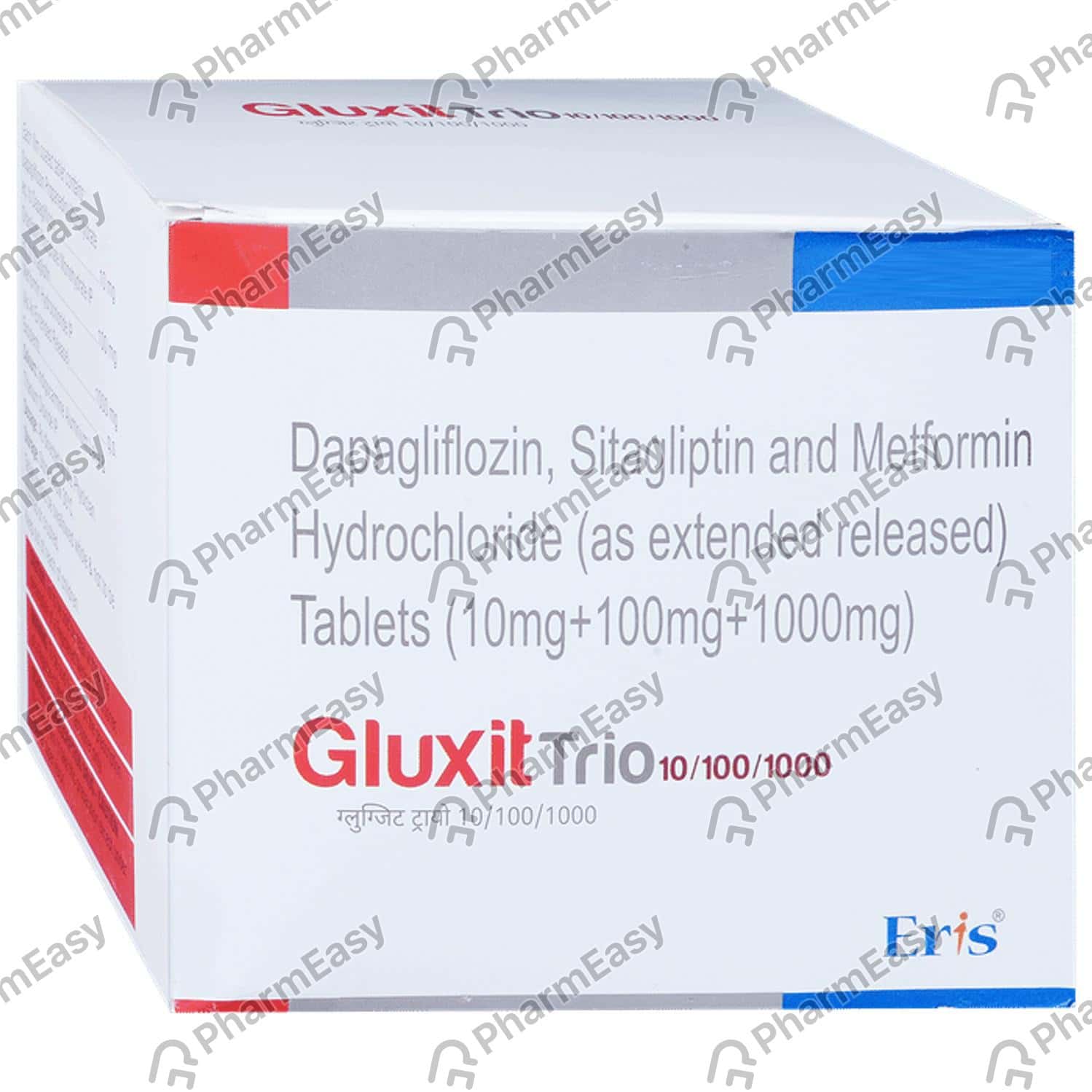 Gluxit Trio 10/100/1000mg Strip Of 15 Tablets: Uses, Side Effects ...