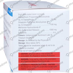 Gluxit Trio 10/100/1000mg Strip Of 15 Tablets: Uses, Side Effects ...