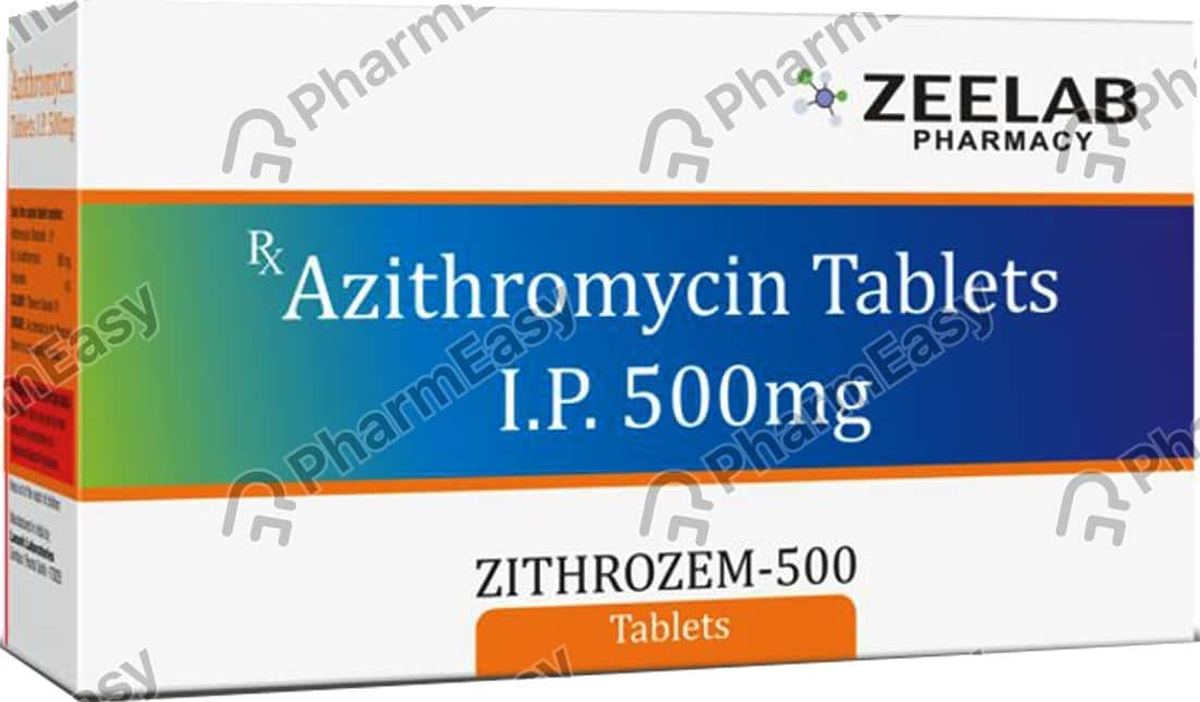 Zithrozem 500 MG Tablet (3): Uses, Side Effects, Price & Dosage | PharmEasy