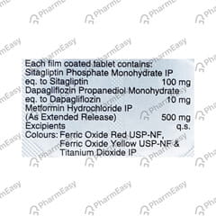 Sitara Dm 500mg Strip Of 10 Tablets: Uses, Side Effects, Price & Dosage ...