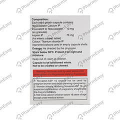 Novastat Asp 10mg Strip Of 10 Capsules: Uses, Side Effects, Price ...