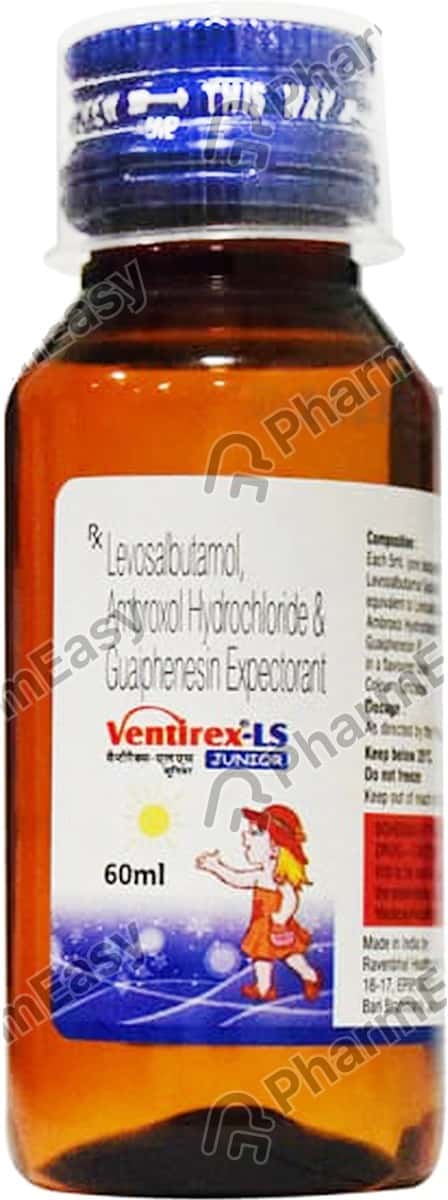 Ventirex Ls Junior Bottle Of 60ml Expectorant: Uses, Side Effects ...