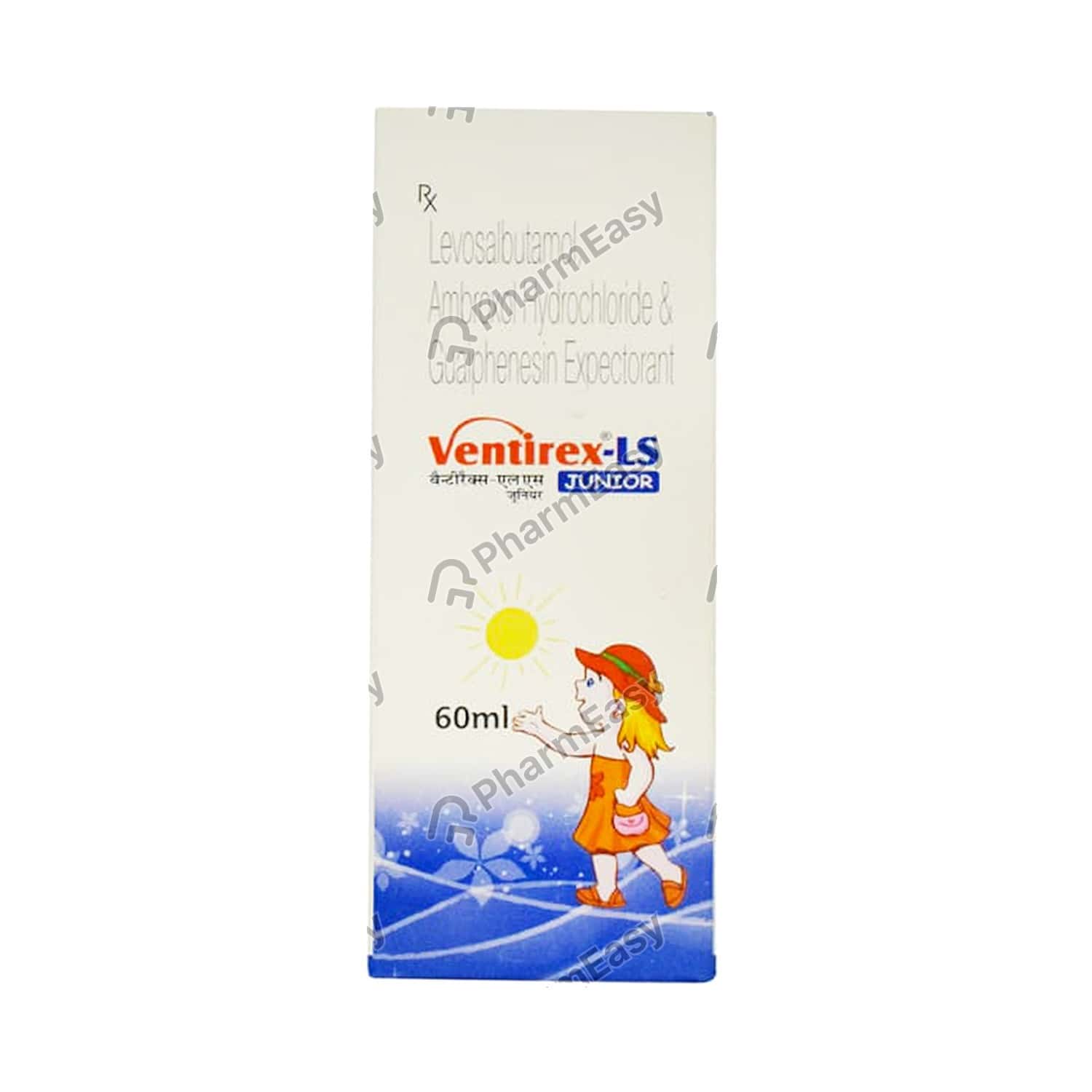Buy Ventirex Ls Junior Bottle Of 60ml Expectorant Online at Flat 18% ...