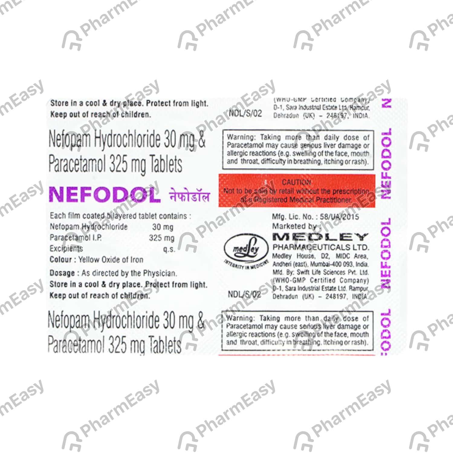 Buy Nefodol Strip Of 10 Tablets Online at Flat 15% OFF | PharmEasy