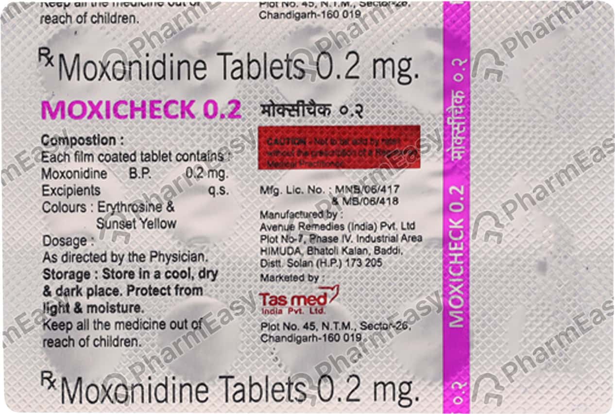 Moxicheck 0.2 MG Tablet (15): Uses, Side Effects, Price & Dosage ...