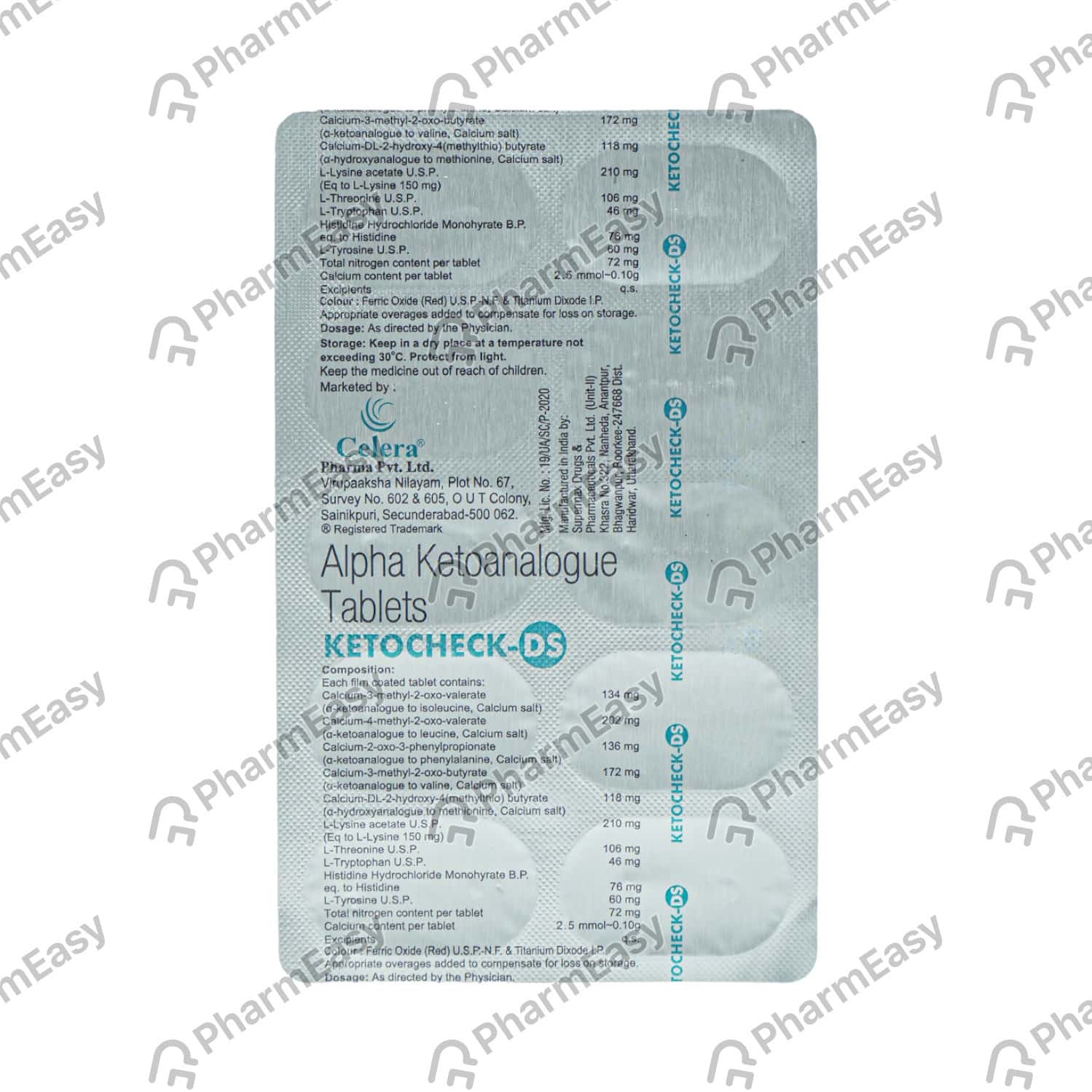 Buy Ketocheck Ds Strip Of 10 Tablets Online at Flat 15% OFF | PharmEasy