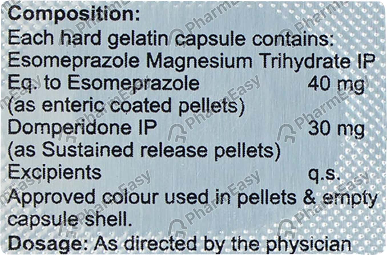Esomifor Dsr Strip Of 10 Capsules: Uses, Side Effects, Price & Dosage ...