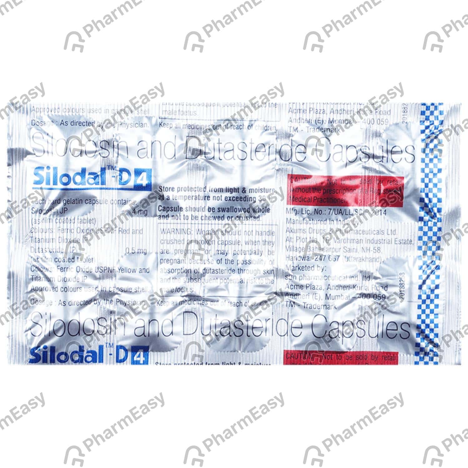Buy Silodal D 4mg Strip Of 10 Capsules Online at Flat 15% OFF | PharmEasy