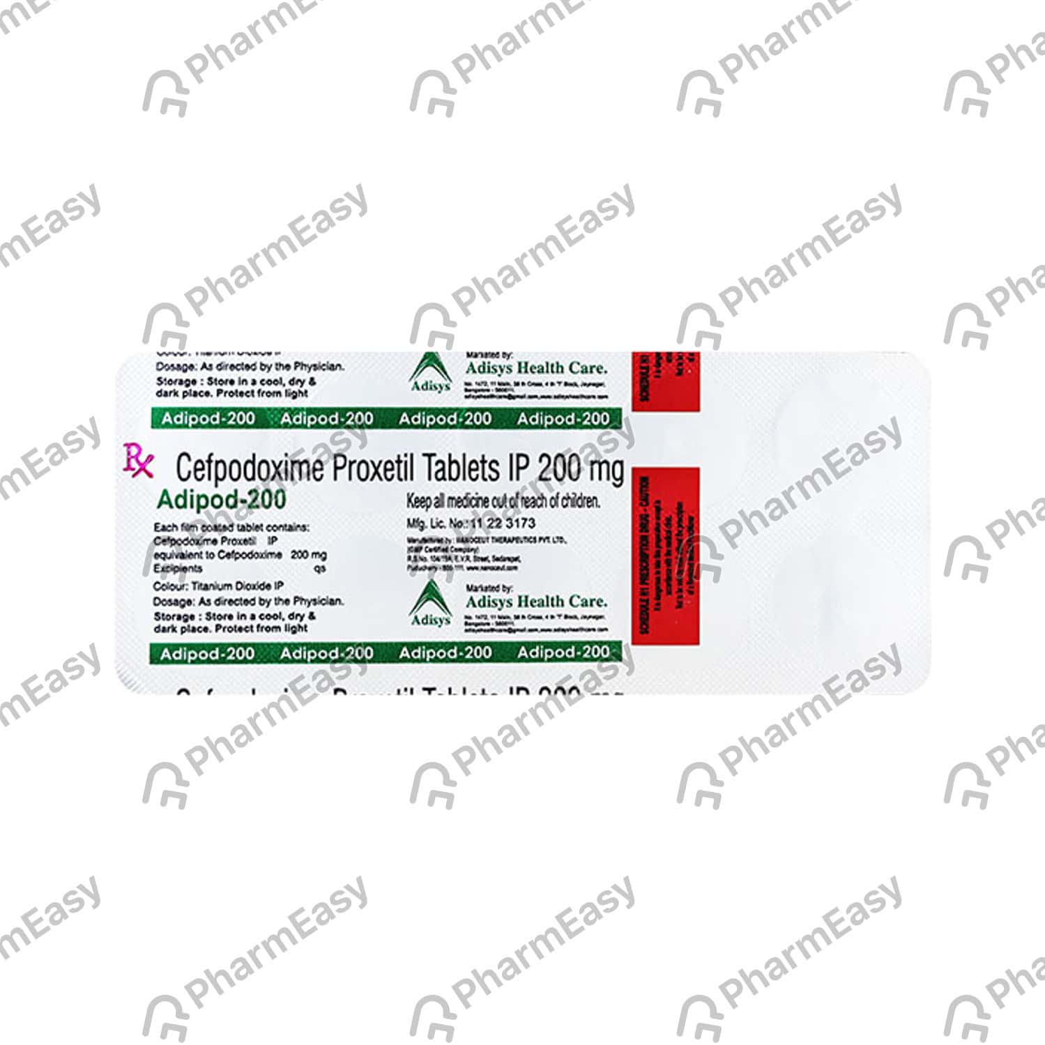 Adipod 200 MG Tablet (10): Uses, Side Effects, Price & Dosage | PharmEasy