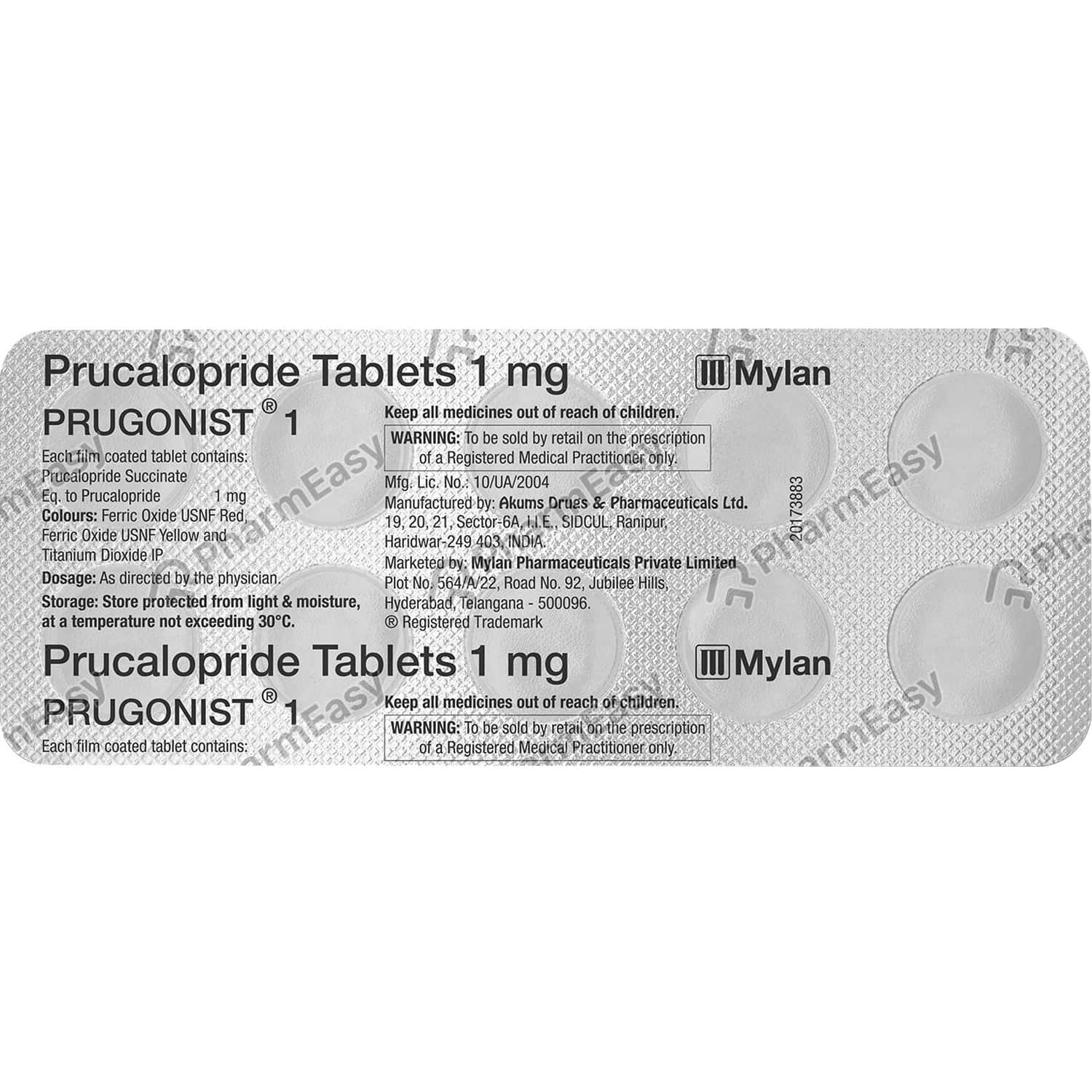Prugonist 1 MG Tablet (10): Uses, Side Effects, Price & Dosage | PharmEasy