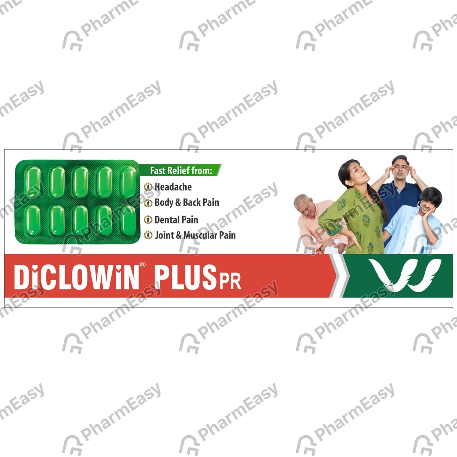 Buy Diclowin Plus Pr Strip Of 10 Tablets Online at Flat 15% OFF | PharmEasy