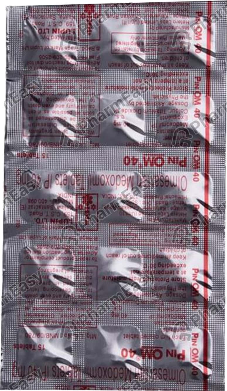 Pinom A 40mg Strip Of 15 Tablets: Uses, Side Effects, Price & Dosage ...