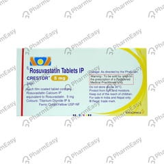 Crestor 5 MG Tablet (15): Uses, Side Effects, Price & Dosage | PharmEasy