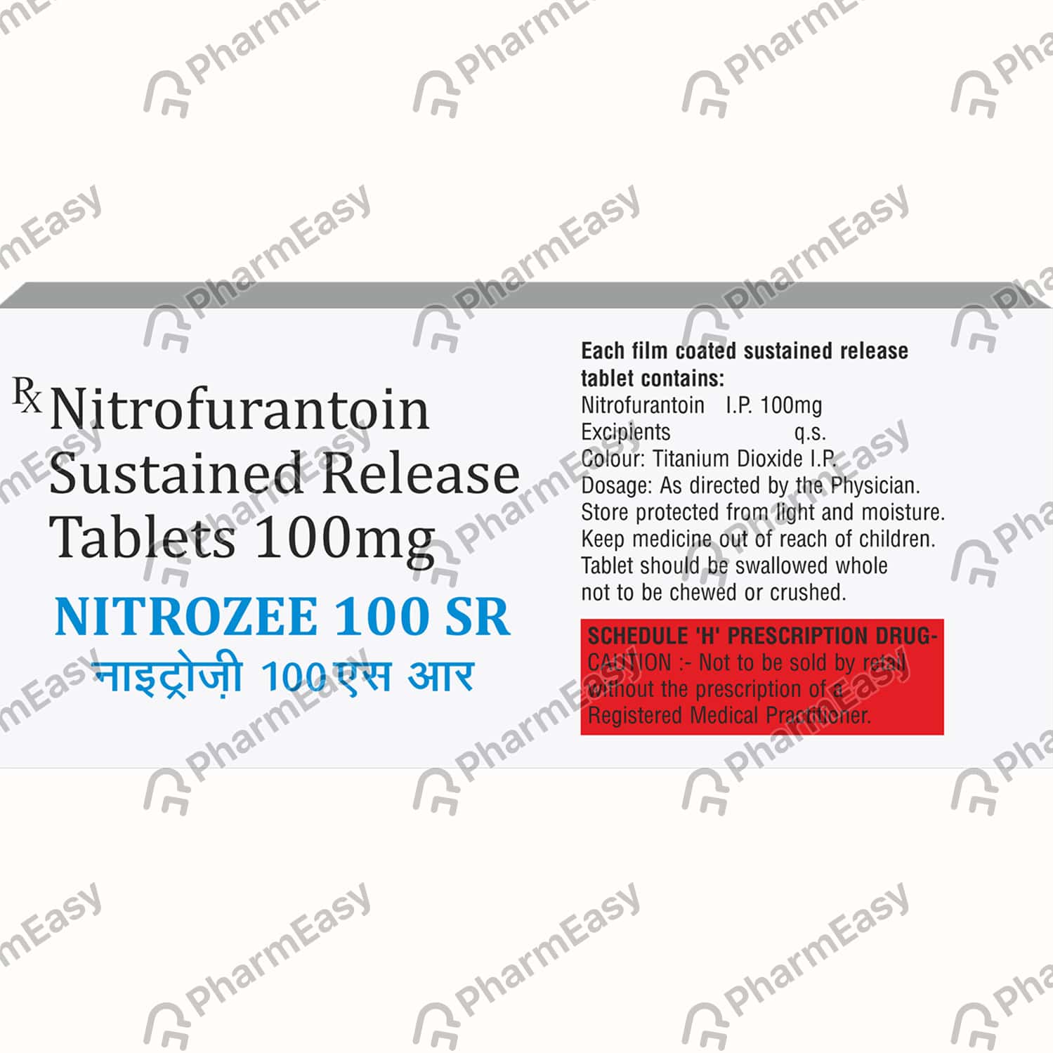 Buy Nitrozee Sr 100 MG Tablet (10) Online at Flat 15% OFF | PharmEasy