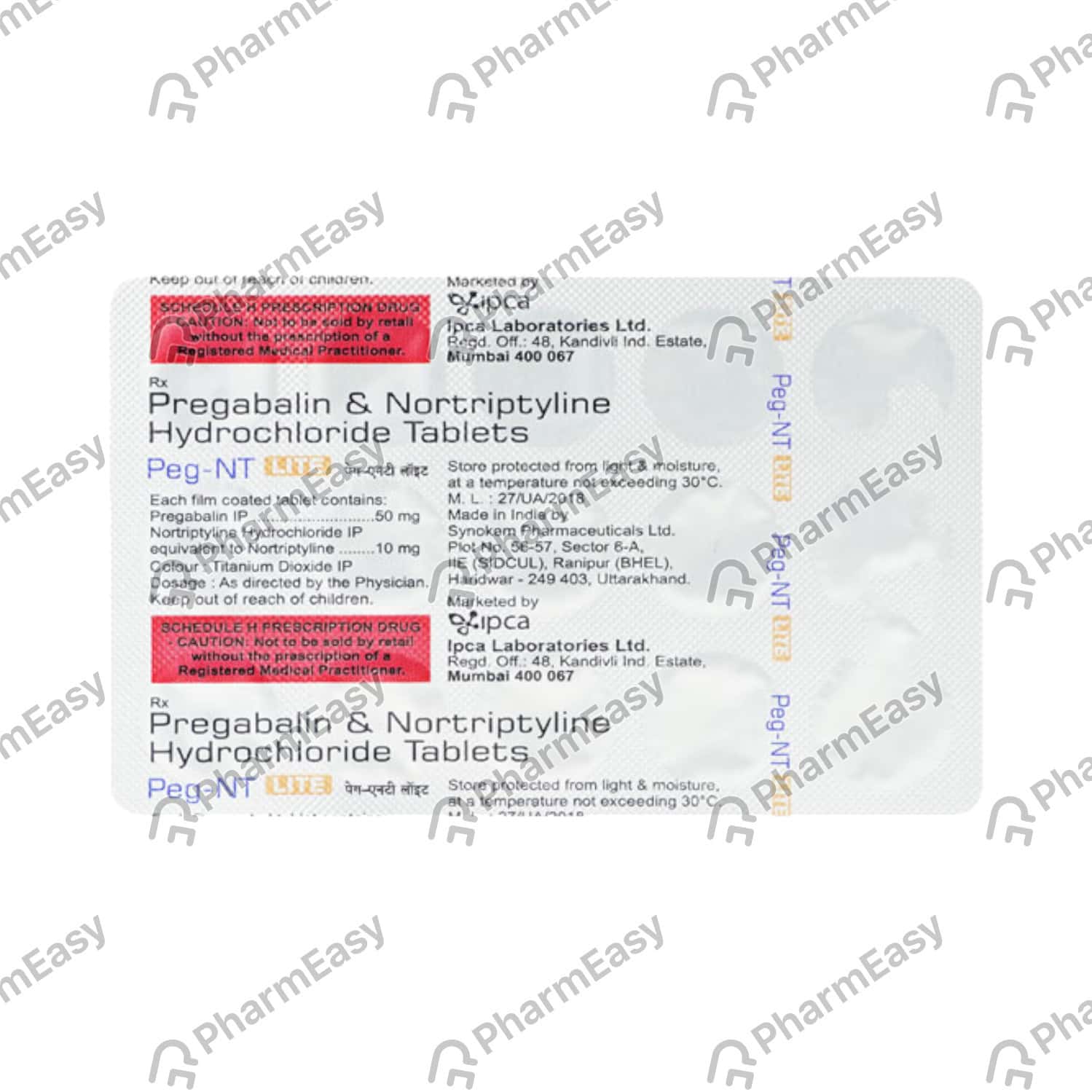 Peg Nt Lite Strip Of 15 Tablets: Uses, Side Effects, Price & Dosage ...