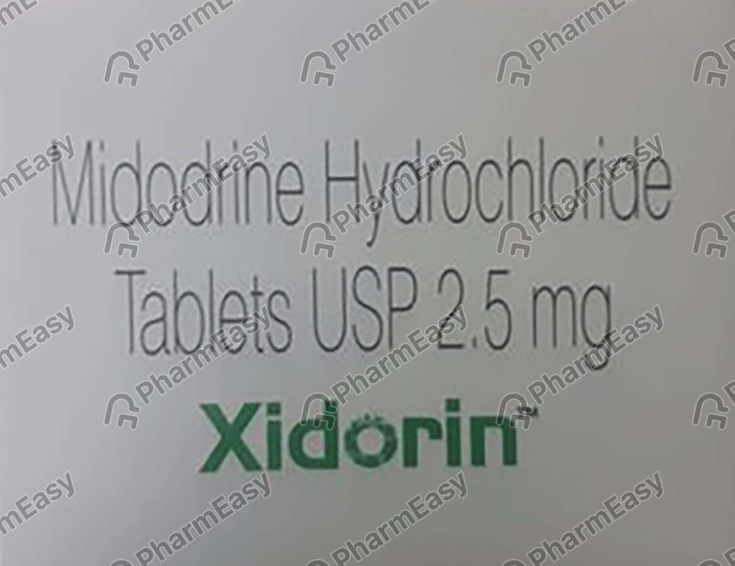 Xidorin 2.5 MG Tablet (20): Uses, Side Effects, Price & Dosage | PharmEasy
