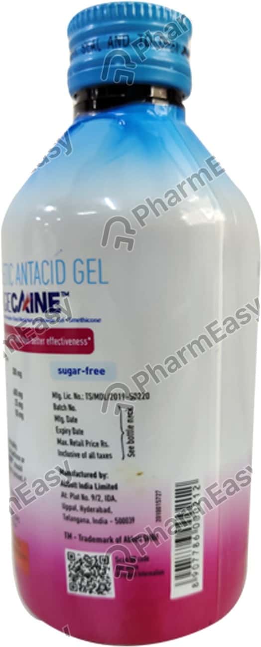 Buy Digecaine Fruit Punch Flavour Sugar Free Bottle Of 200ml Gel Online ...