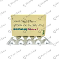Gluconorm Gs Forte 2mg Strip Of 10 Tablets: Uses, Side Effects, Price ...