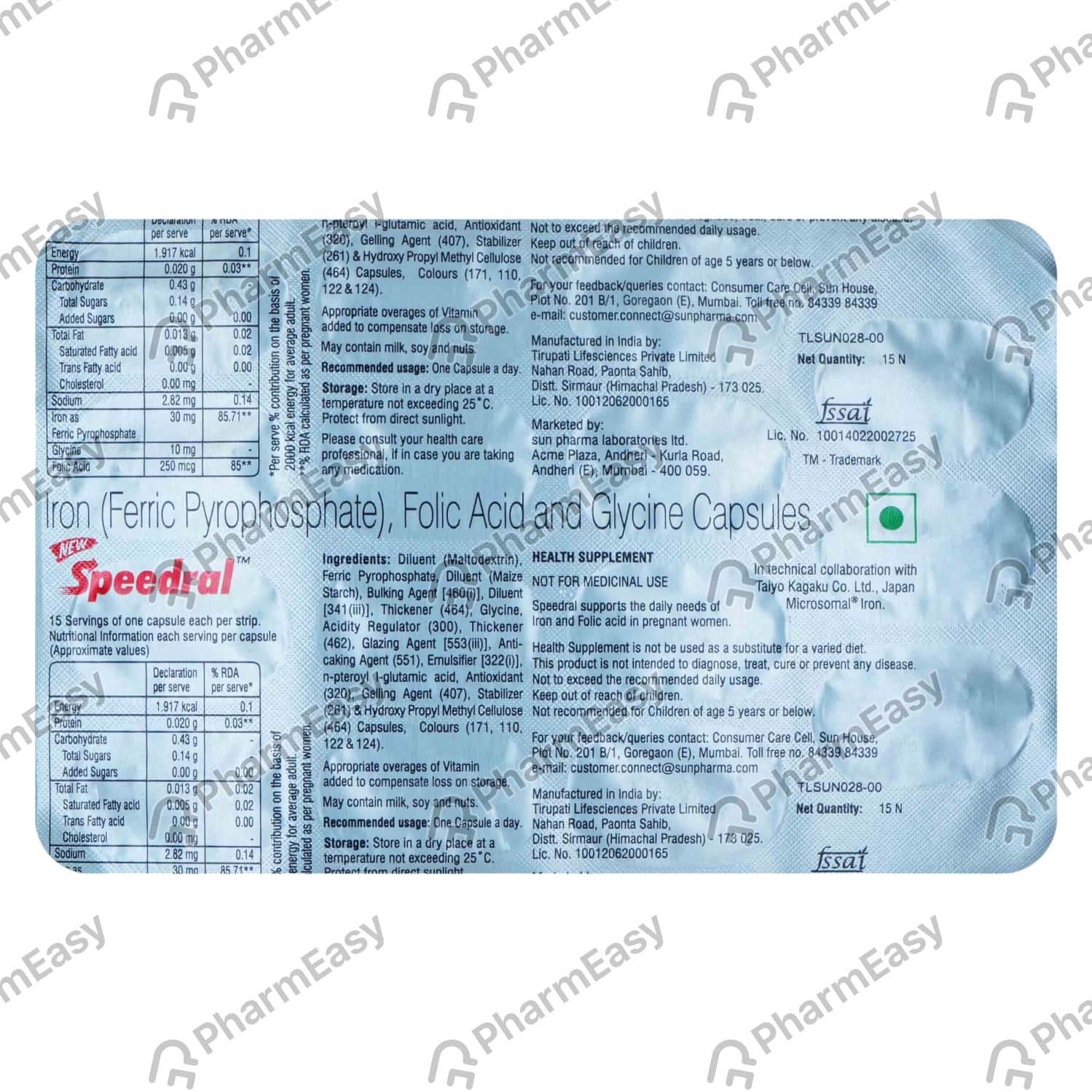 Buy New Speedral Strip Of 15 Capsules Online at Flat 15% OFF | PharmEasy