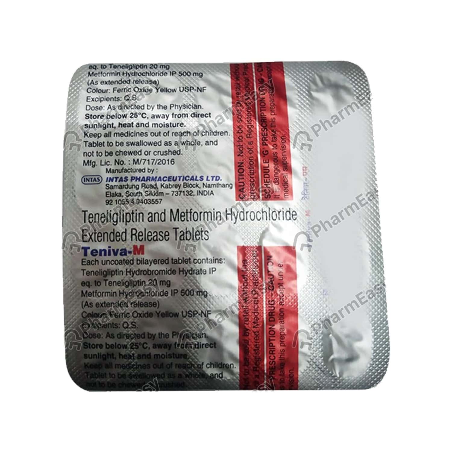 Teniva M Tablet 20'S - Uses, Side Effects, Dosage, Composition & Price ...