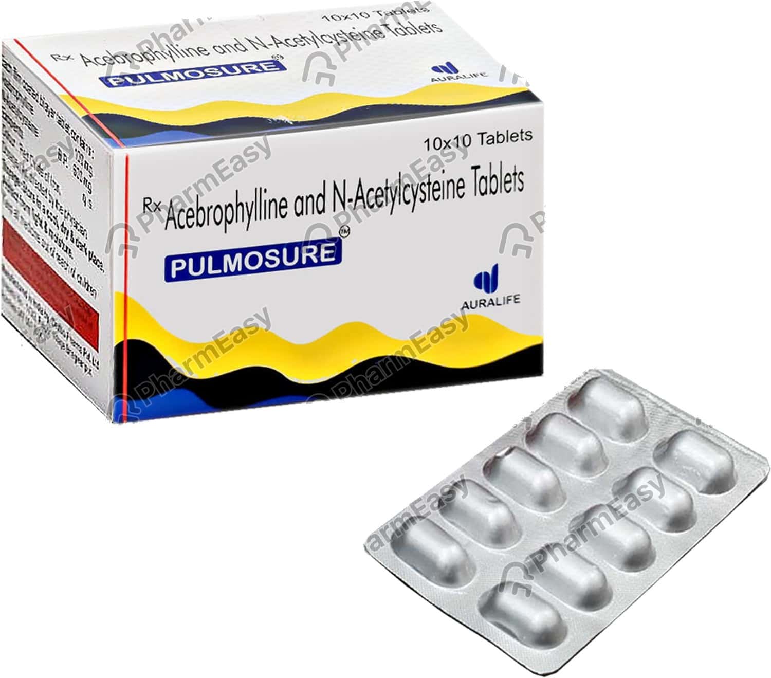 Order Pulmosure Strip Of 10 Tablets Online at discount rate