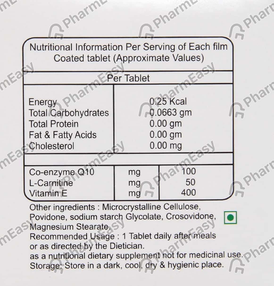 Buy Q Ten Strip Of 10 Tablets Online at Flat 15% OFF | PharmEasy